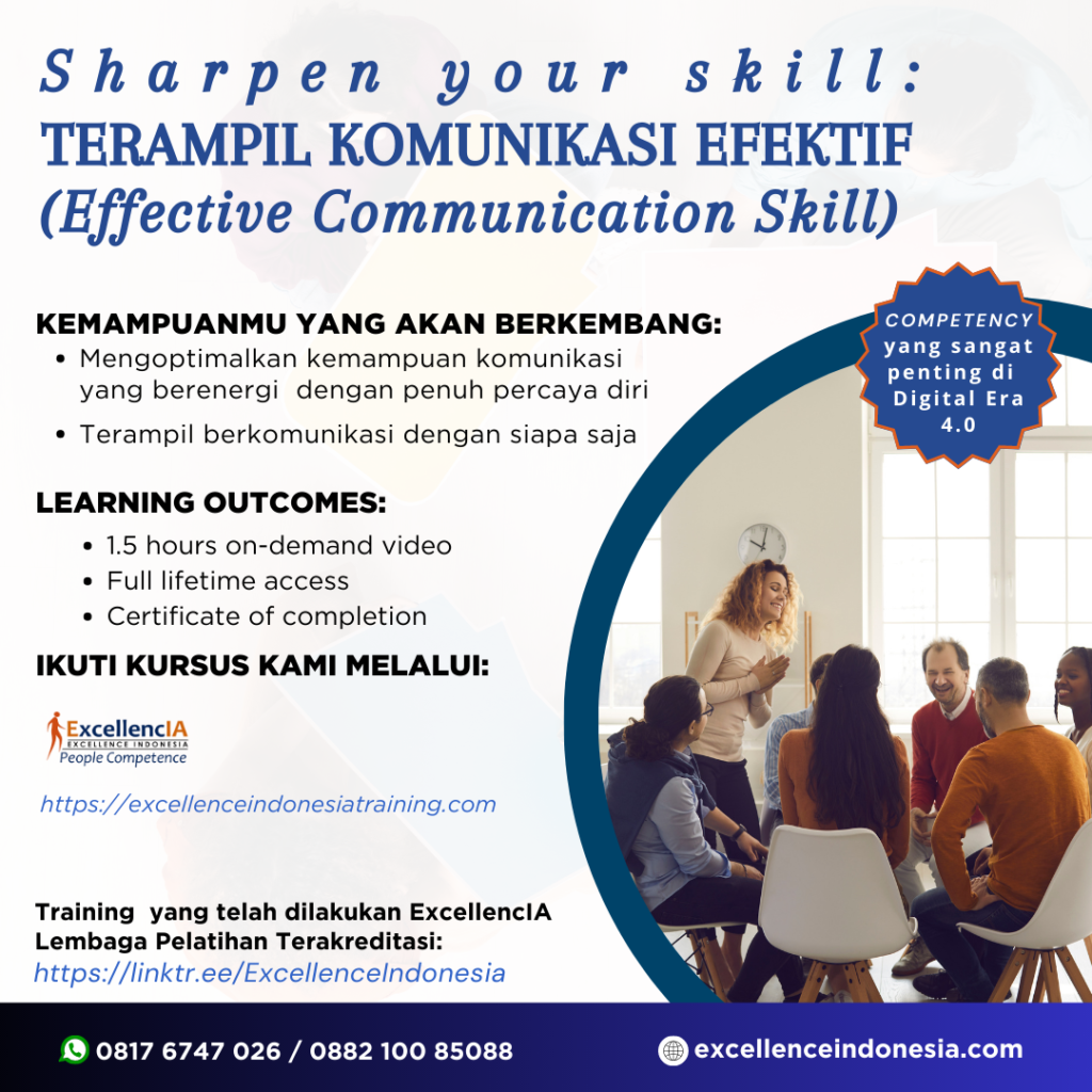 Pelatihan Online Effective Communication Skills (Terampil Komunikasi ...